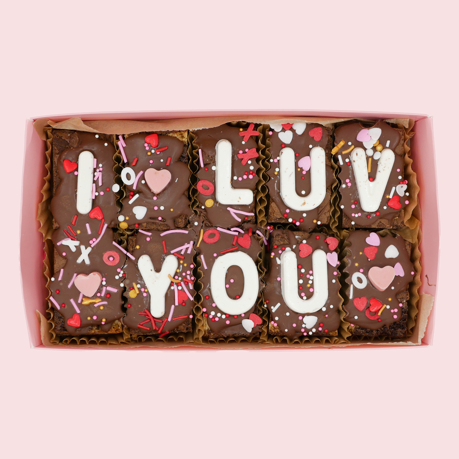 💖 I LUV YOU Browniegram – The Little Sugars