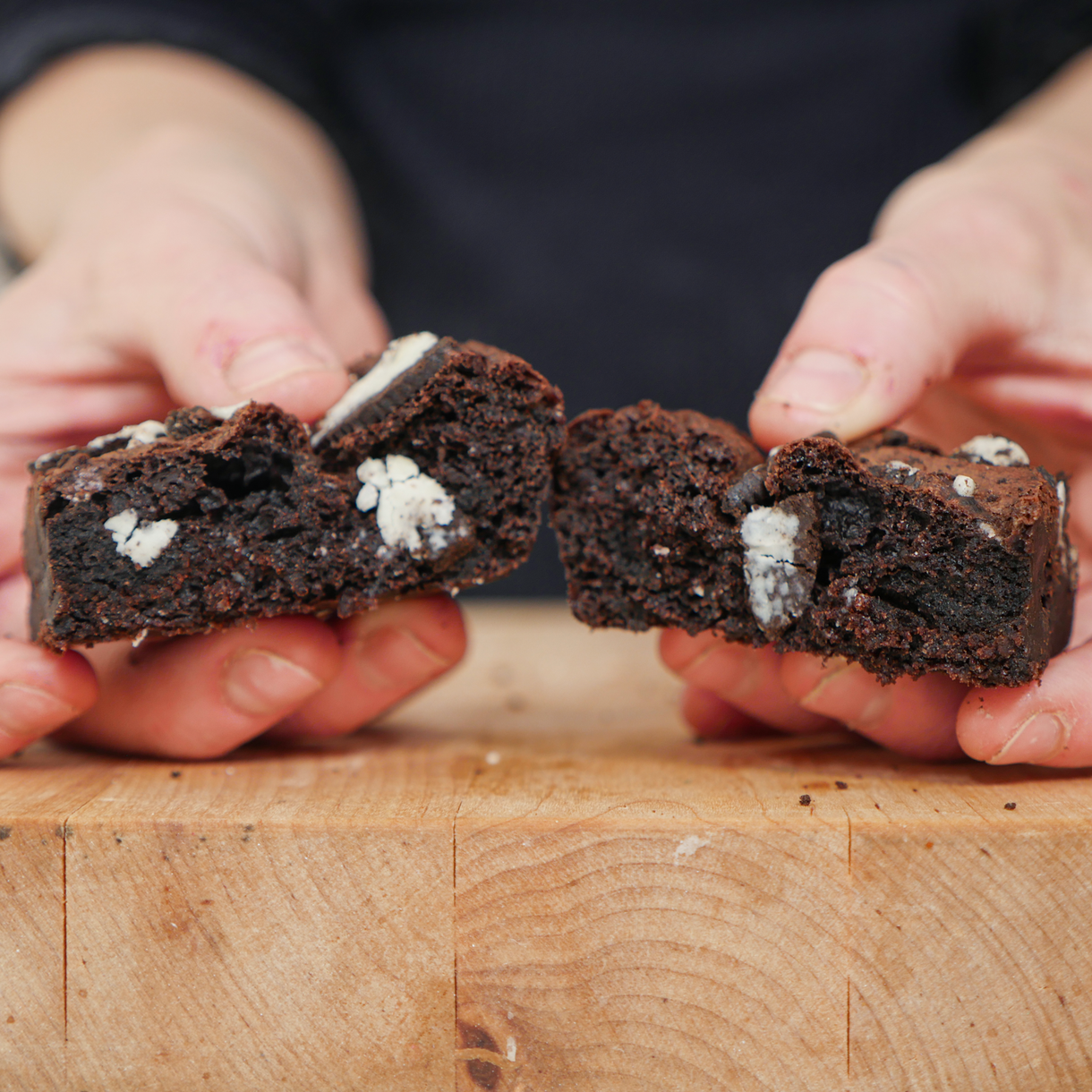 Oreo® Cookies & Cream Brownies – Dutch Cocoa Brownies with Oreo® (Half ...